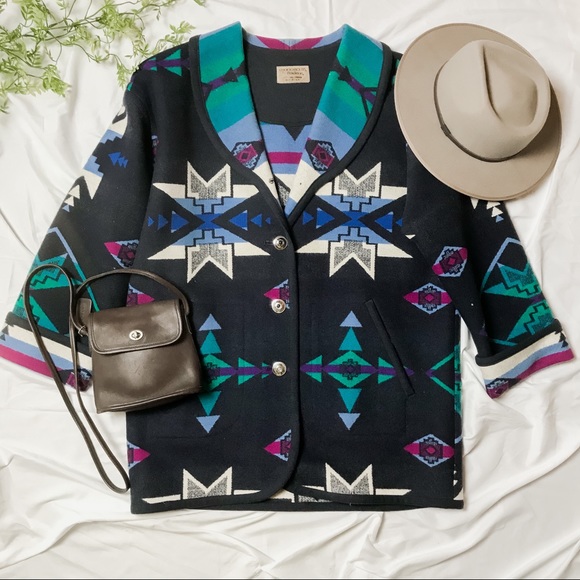 Pendleton | Jackets & Coats | 96s Knockabouts Pendleton Aztec Wool Coat | Poshmark